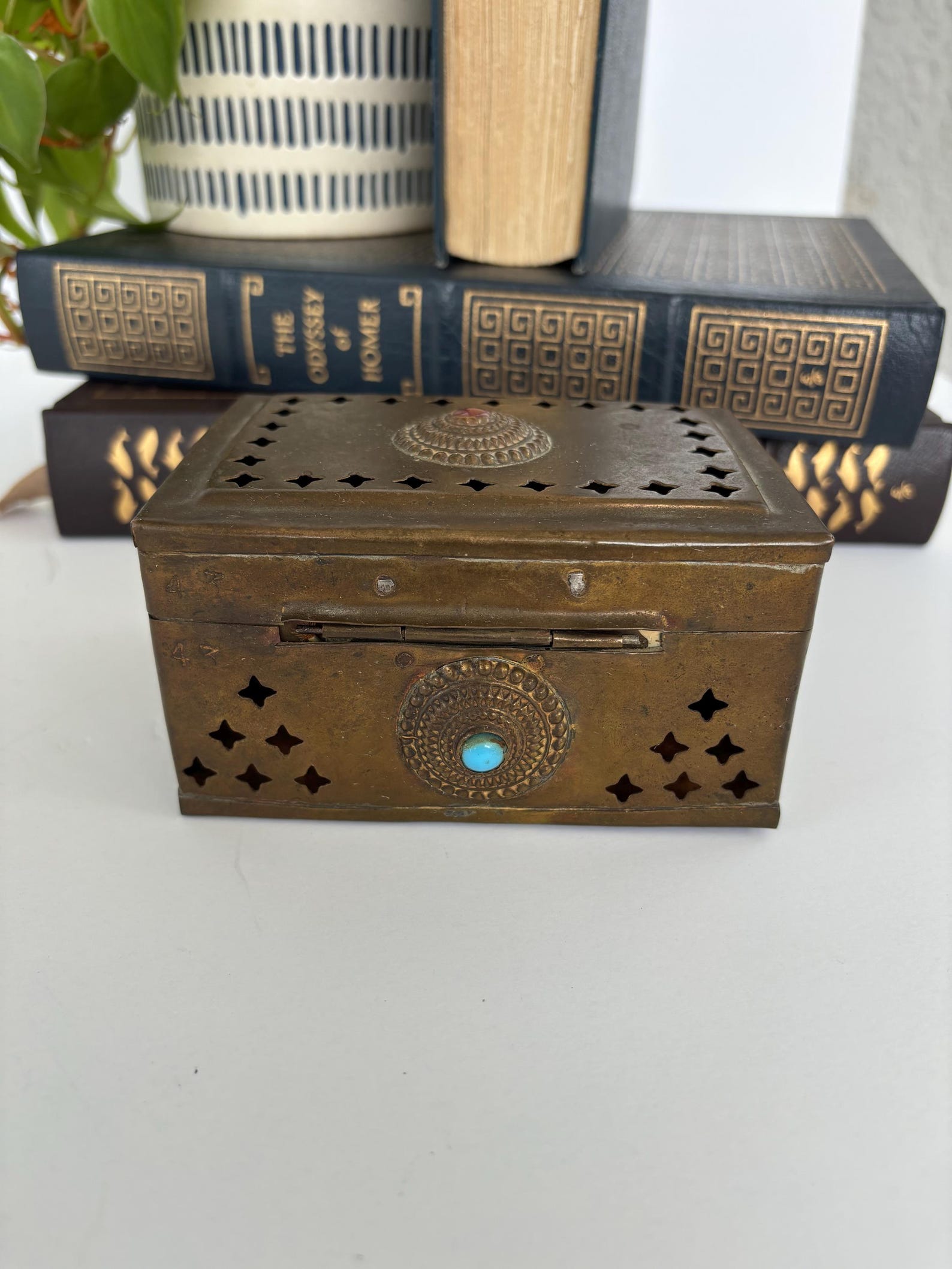 Vintage Mid Century Brass Cricket Box, Stash Box, Jewelry Box, Trinket ...