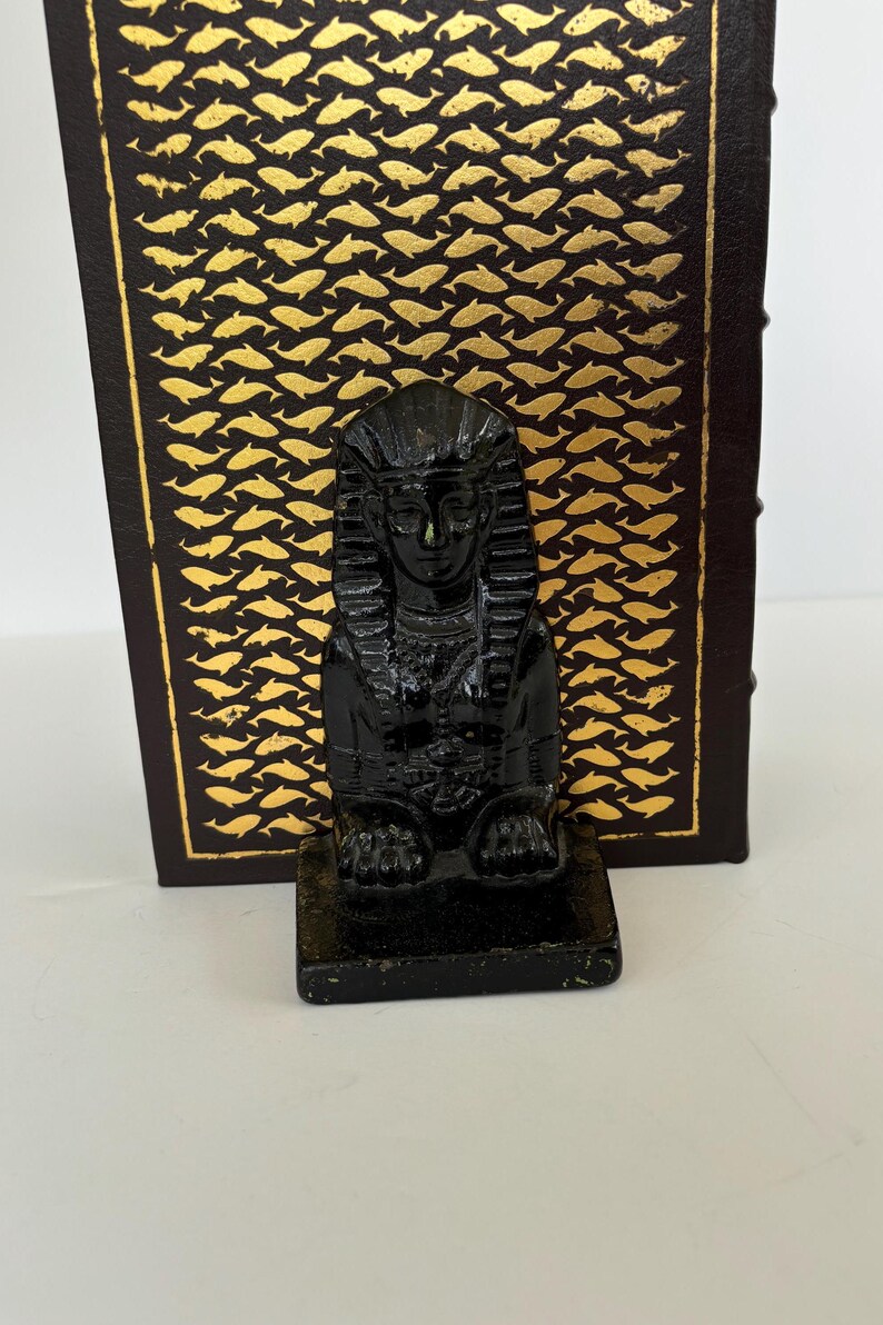 Vintage 1920's Cast Iron Sphinx Bookends, Art Deco Style, Book Shelf ...