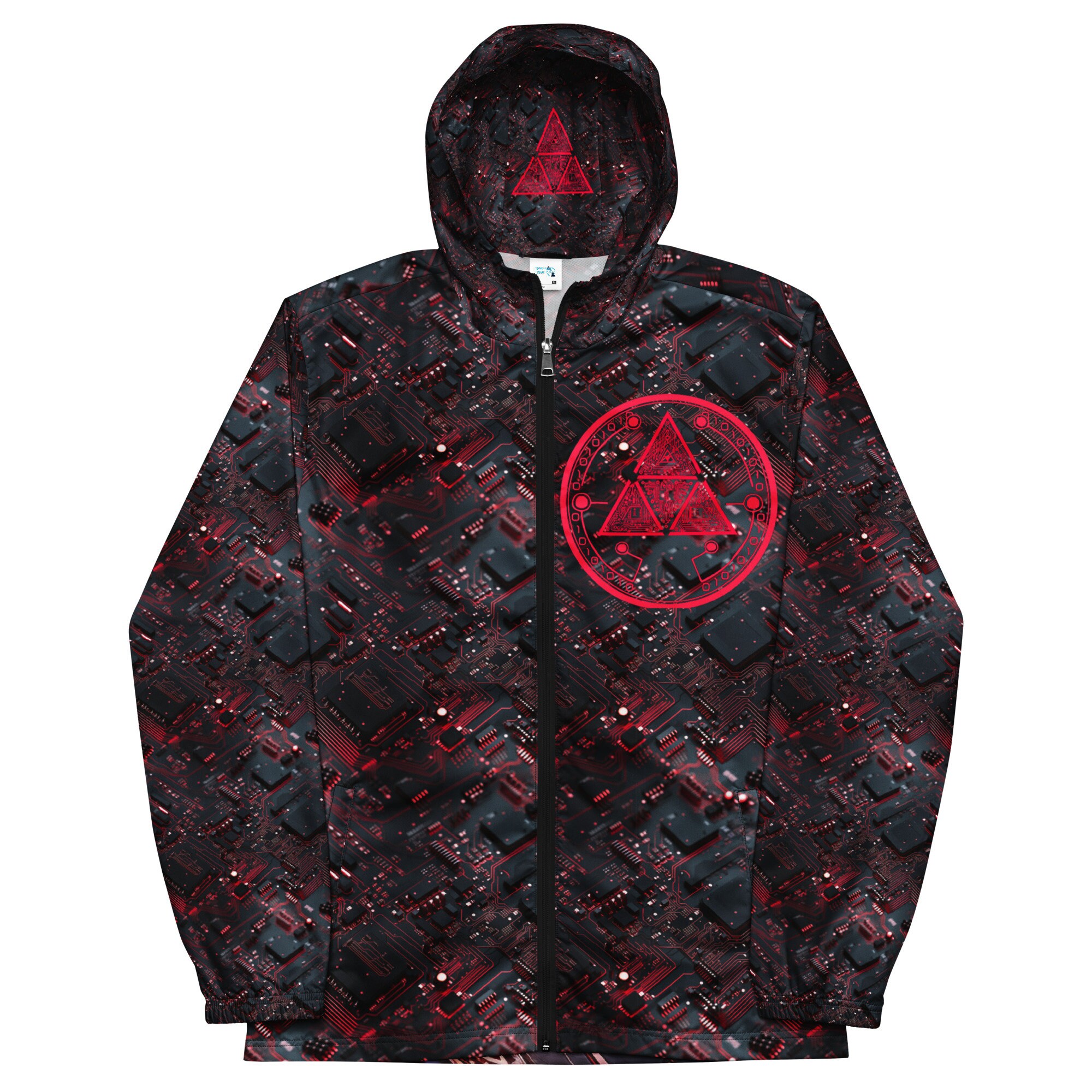 Red Malice Mens Windbreaker - Etsy