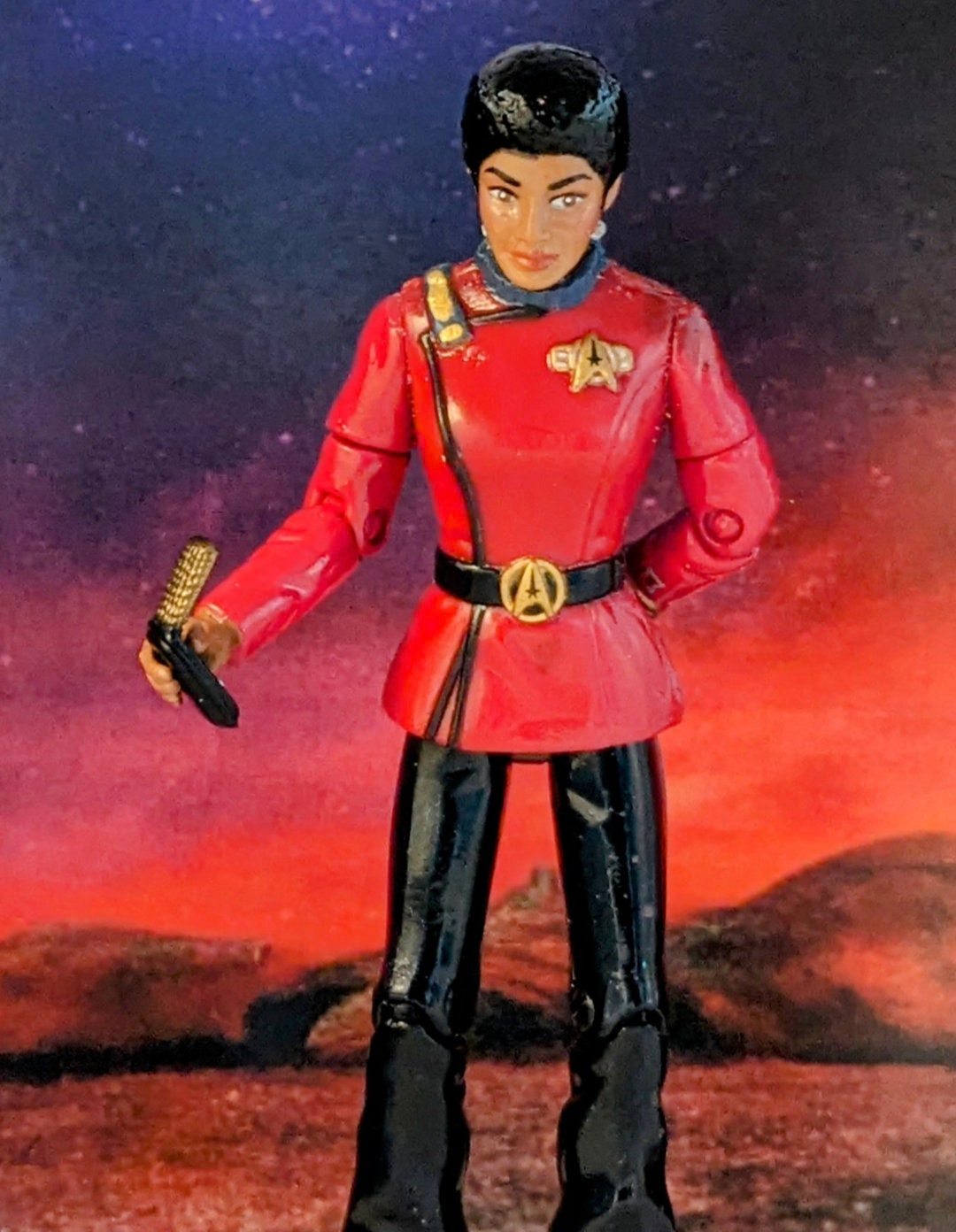 Uhura in the Monster Maroon Uniform From the Star Trek Movies Custom ...