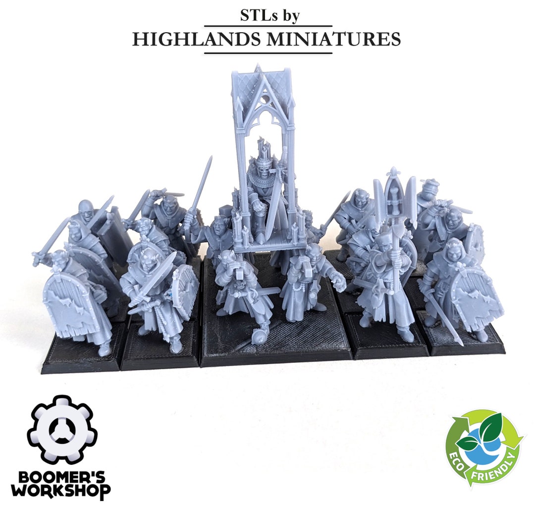 Gallia Grail Pilgrims 12 Models/reliquary Optional FDM Bases Included ...
