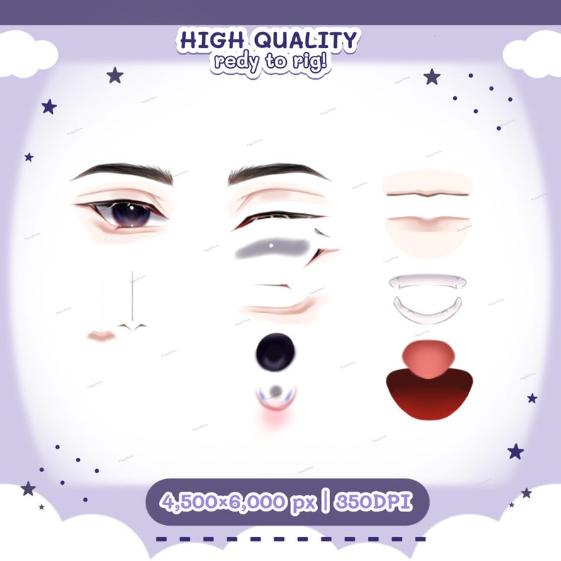 Vtuber Body Base Model Base Male Body - Etsy