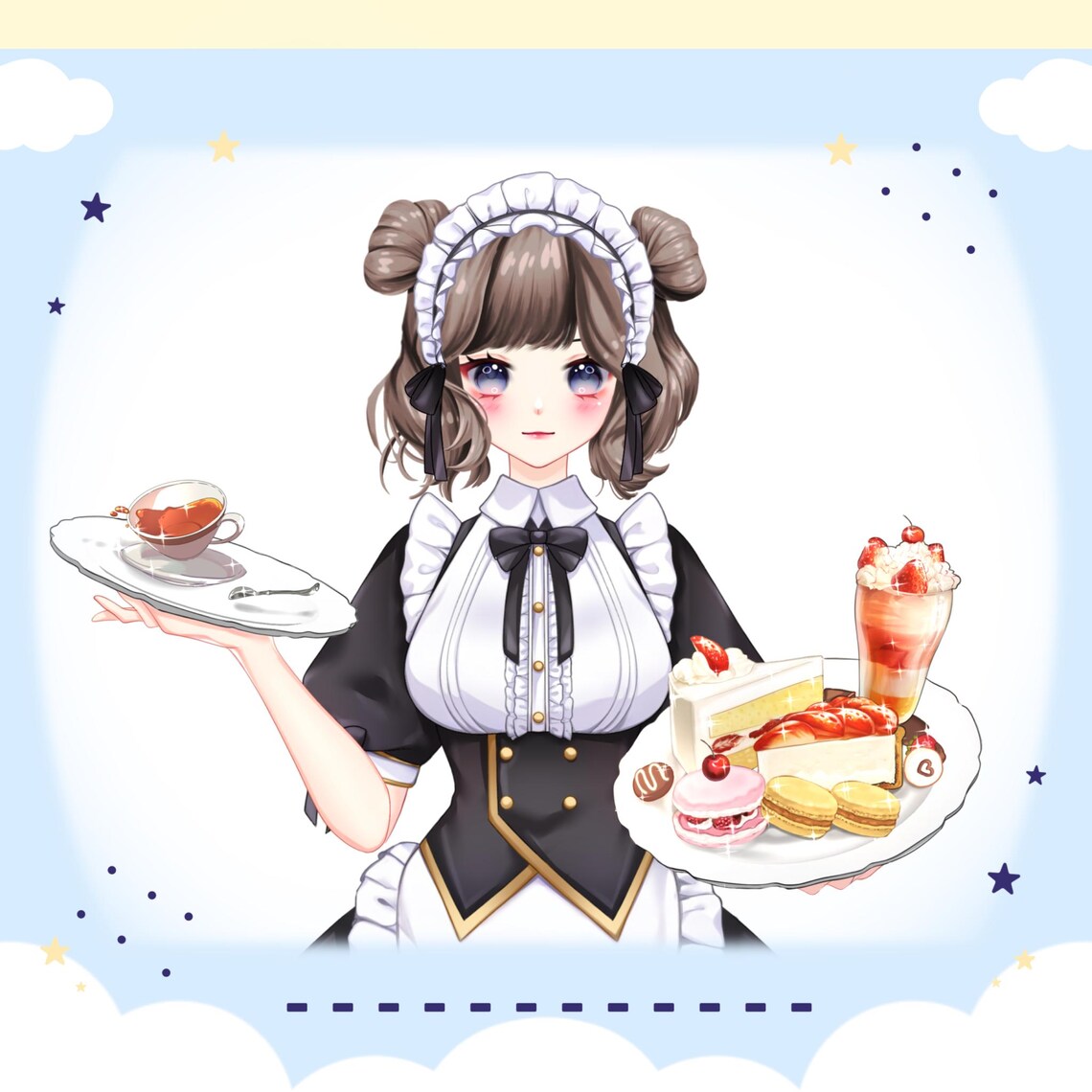 Vtuber Asset - Serve Food - Etsy