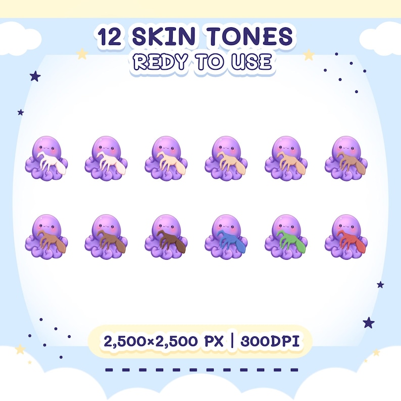 Vtuber Asset - Hand Holding Octopus Plushie - Etsy