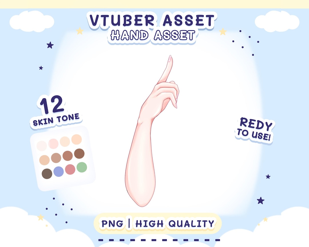Vtuber Asset Poke Your Cheek - Etsy