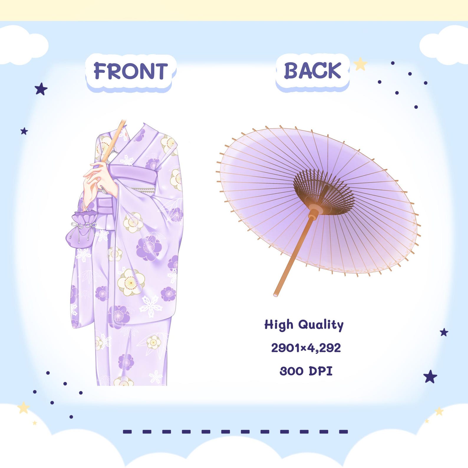 Vtuber Asset - Yukata Dress - Etsy