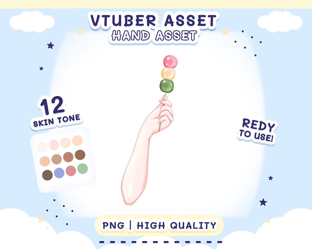 Vtuber Asset - Hand Holding Dango - Etsy