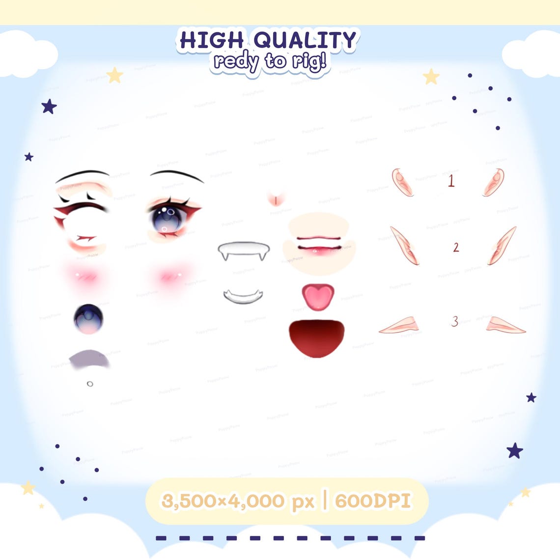 Vtuber Body Base - Model Base | Female Body - Etsy