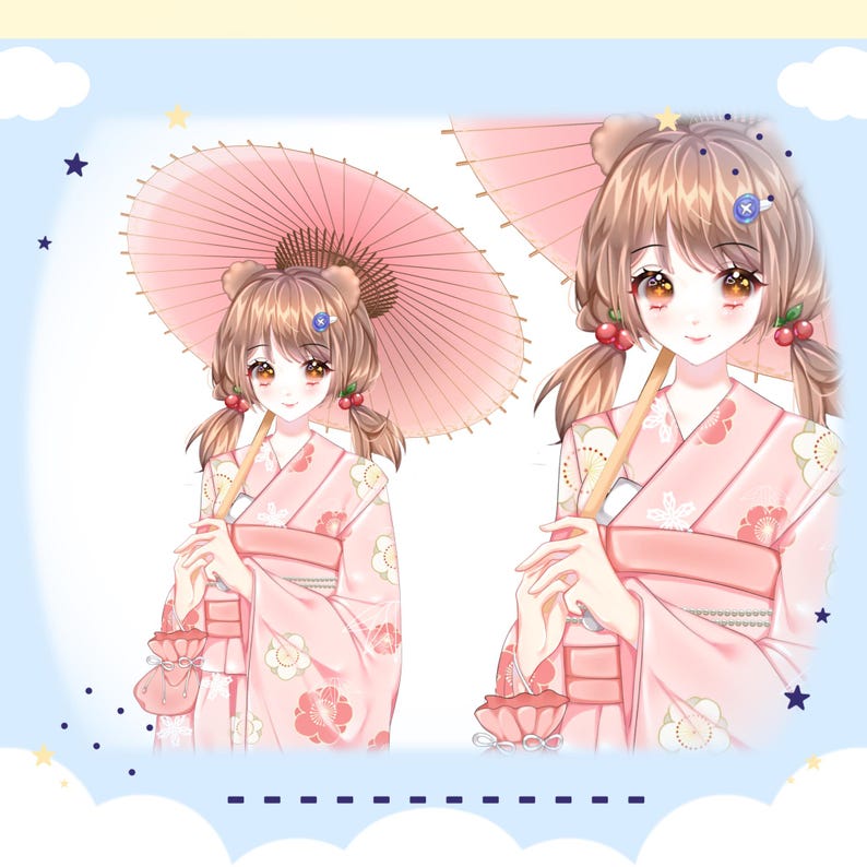 Vtuber Asset - Yukata Dress - Etsy