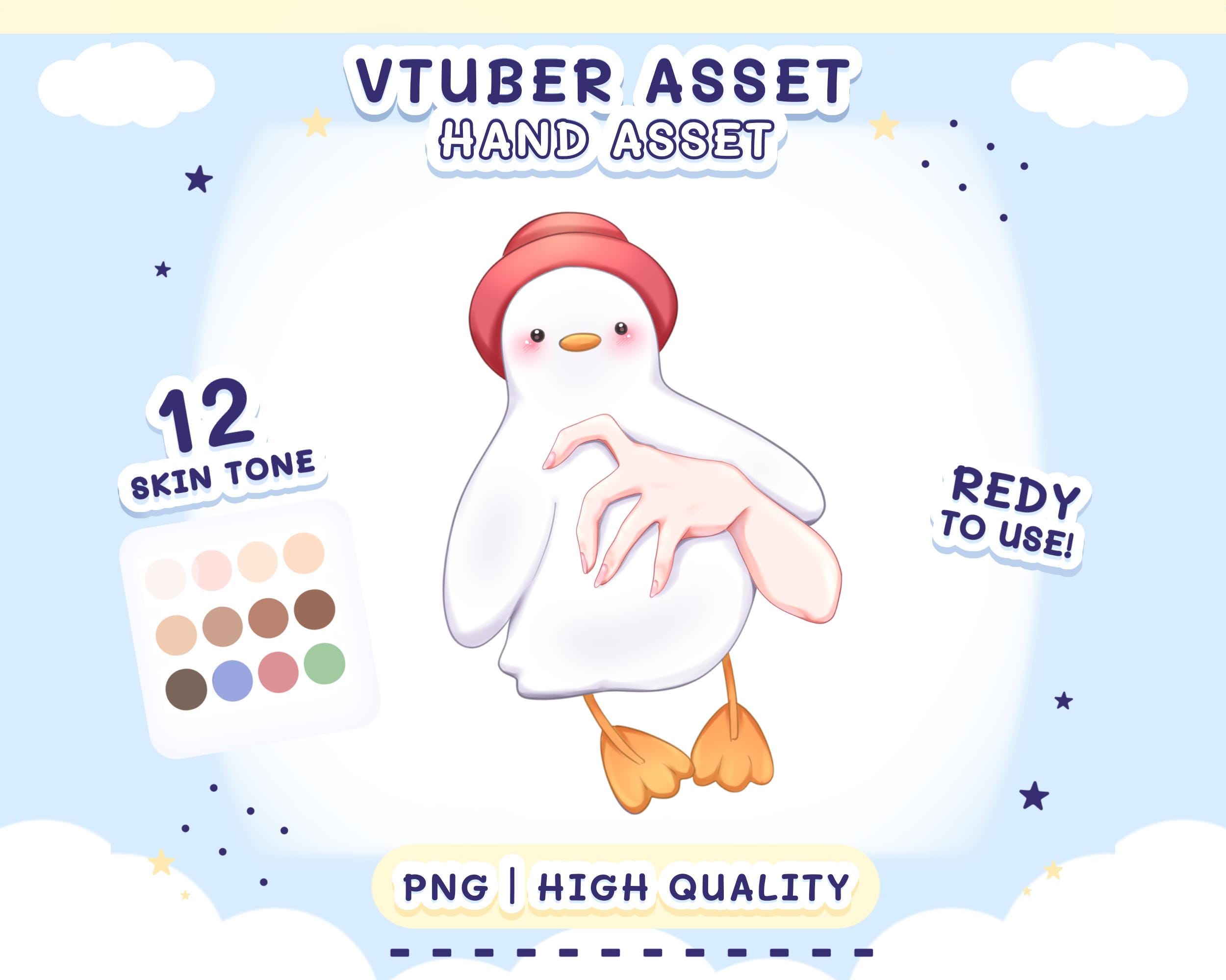 Vtuber Asset - Hand Holding Duck Plushie - Etsy
