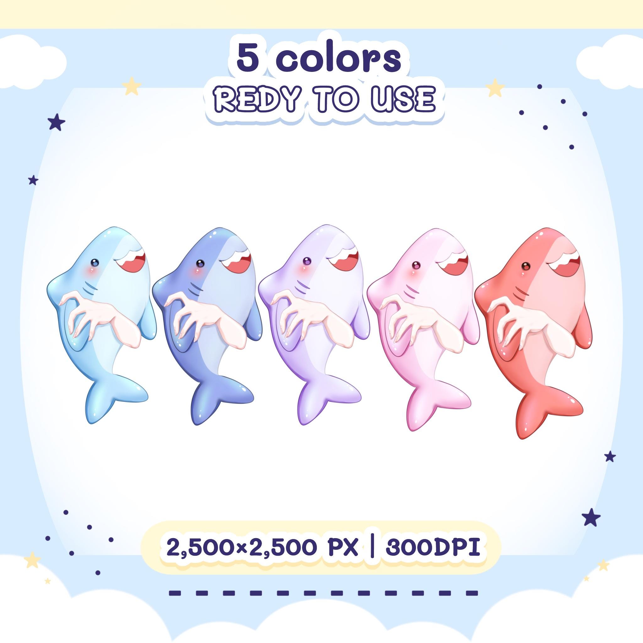 Vtuber Asset - Hand Holding Shark Plushie - Etsy