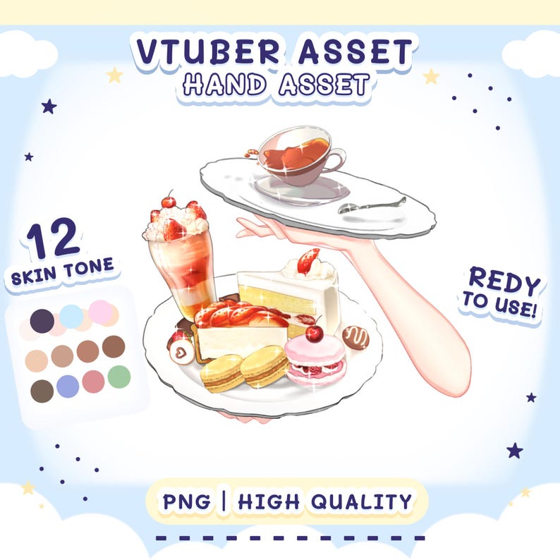 Vtuber Asset - Serve Food - Etsy
