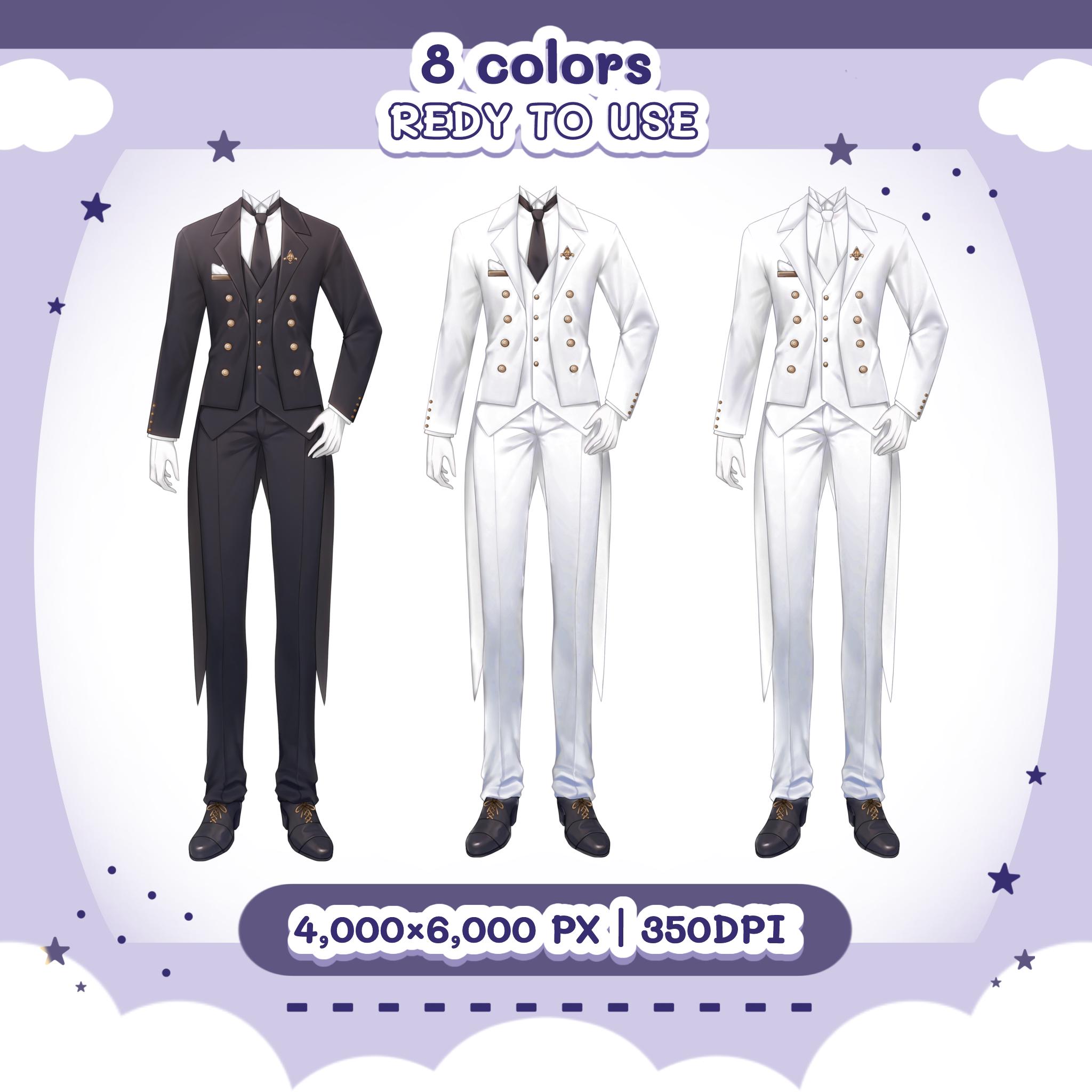 Vtuber Asset - Suits Outfit - Etsy