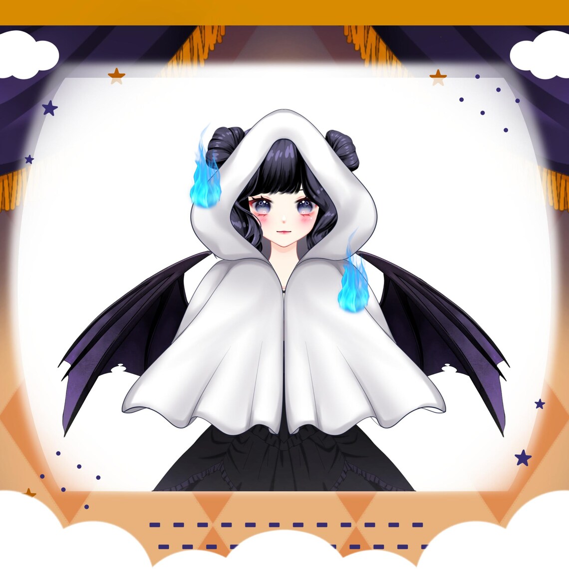 Halloween Vtuber Asset - Blanket Ghost Outfit - Etsy