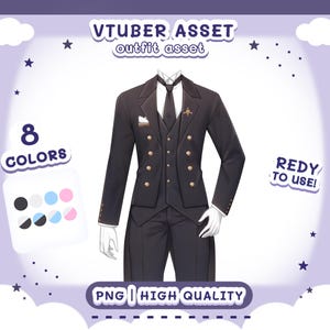 Vtuber Asset - Suits Outfit - Etsy