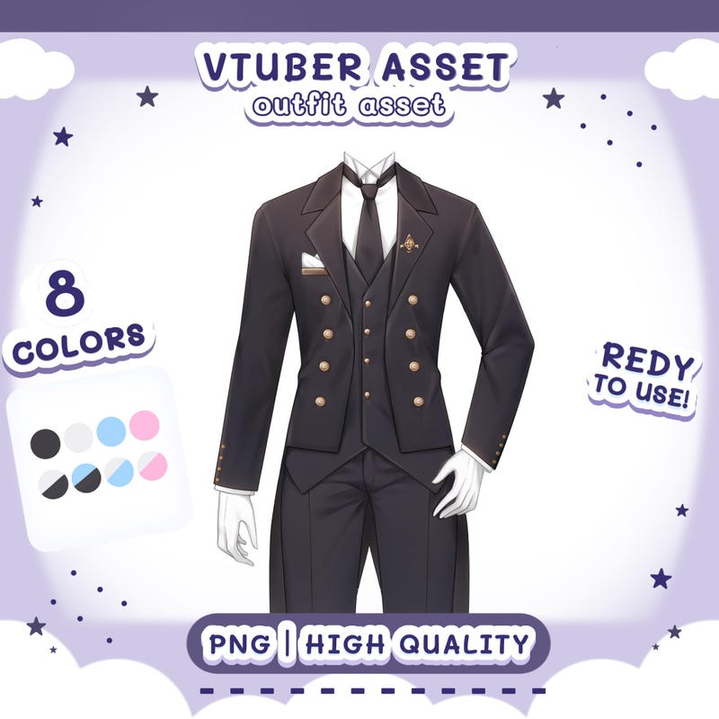 Vtuber Suit Asset - Etsy