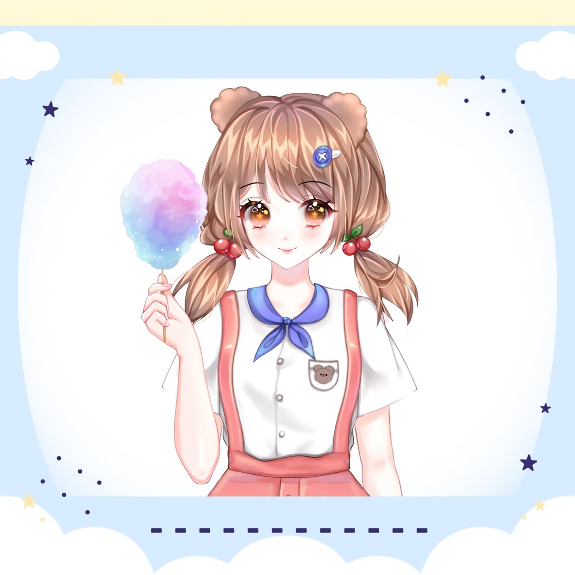 Vtuber Asset - Hand Holding Cotton Candy - Etsy