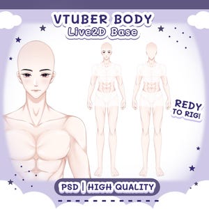 Vtuber Body Base Model Base Male Body - Etsy