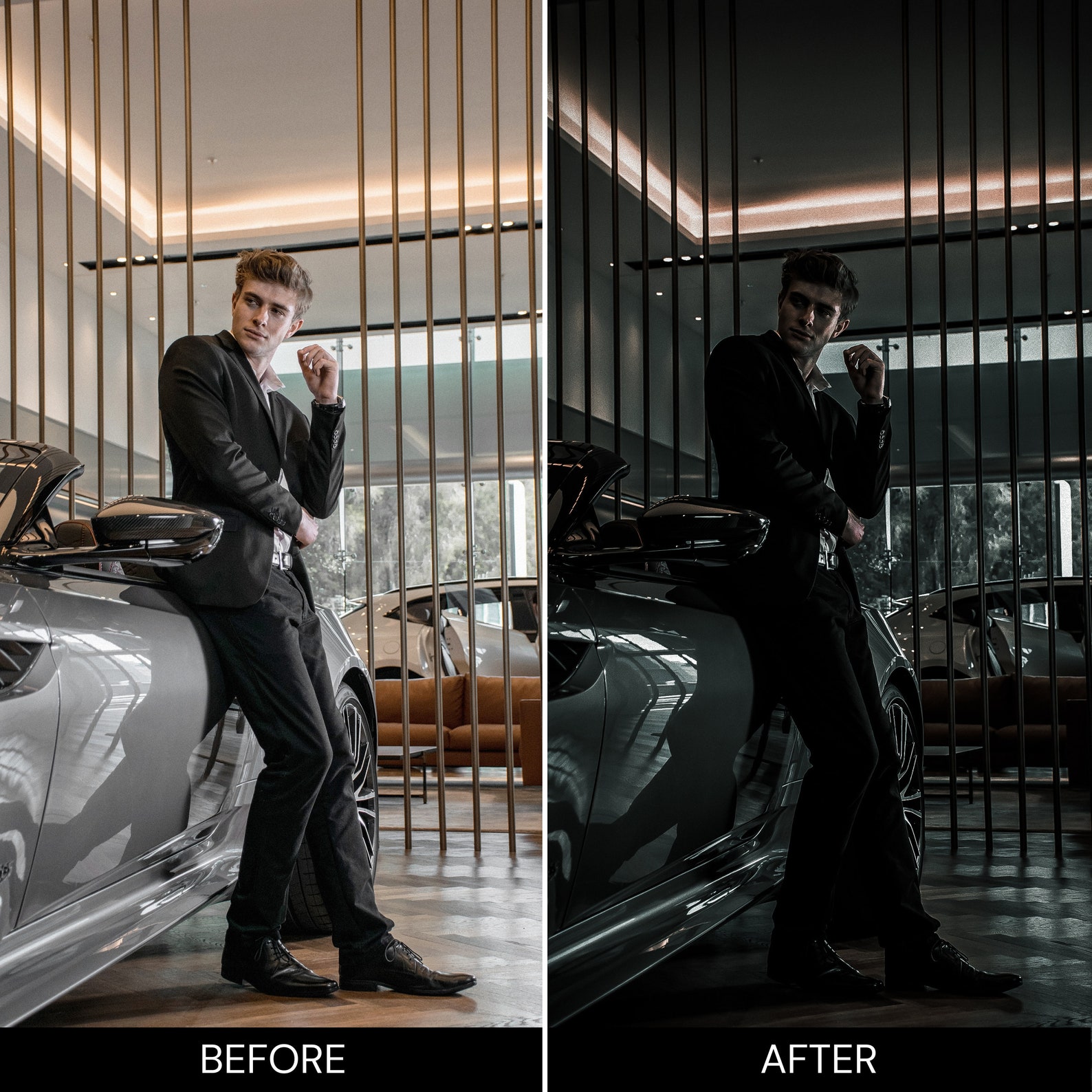 6 Luxury Black Lightroom Presets, Dark Presets, Moody Presets, Black ...