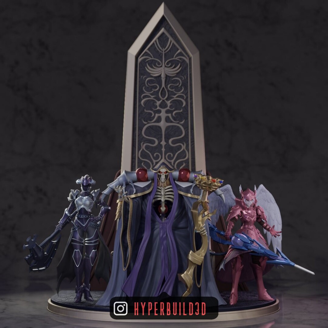 STL 2024 Ainz Albedo Shalltear Overlord 3d Printers Printing File ...