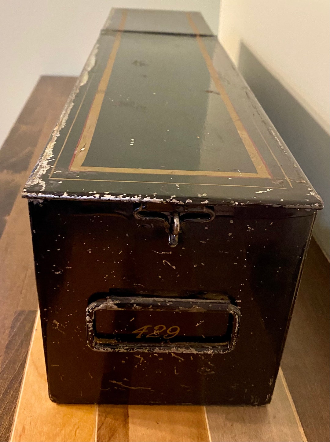 Vintage Hand Painted Bank Safety Deposit Box Circa 1920s - Etsy