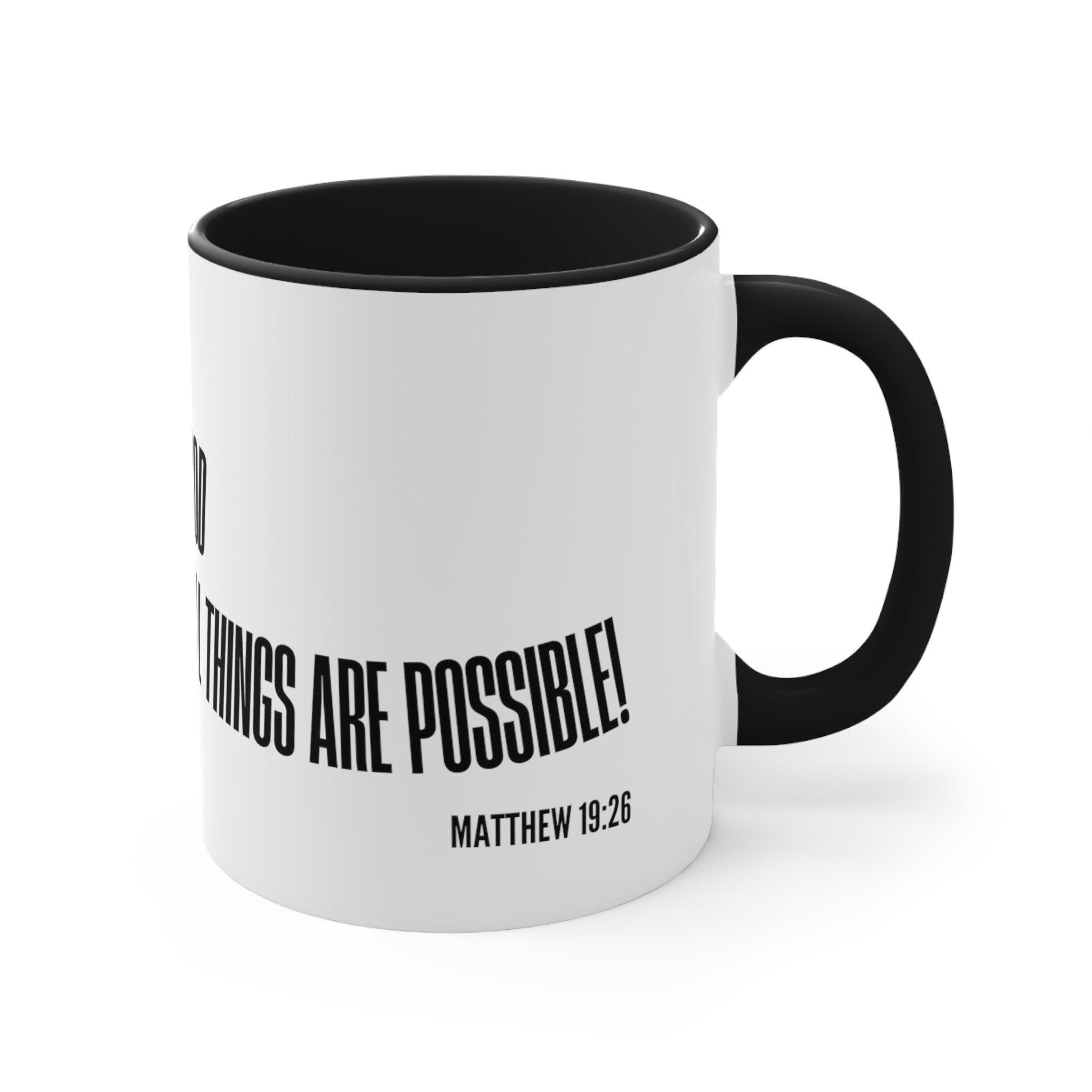 Bible Scripture Accent Coffee Mug, Coffee Mugs, Quote Mug, Cups For ...