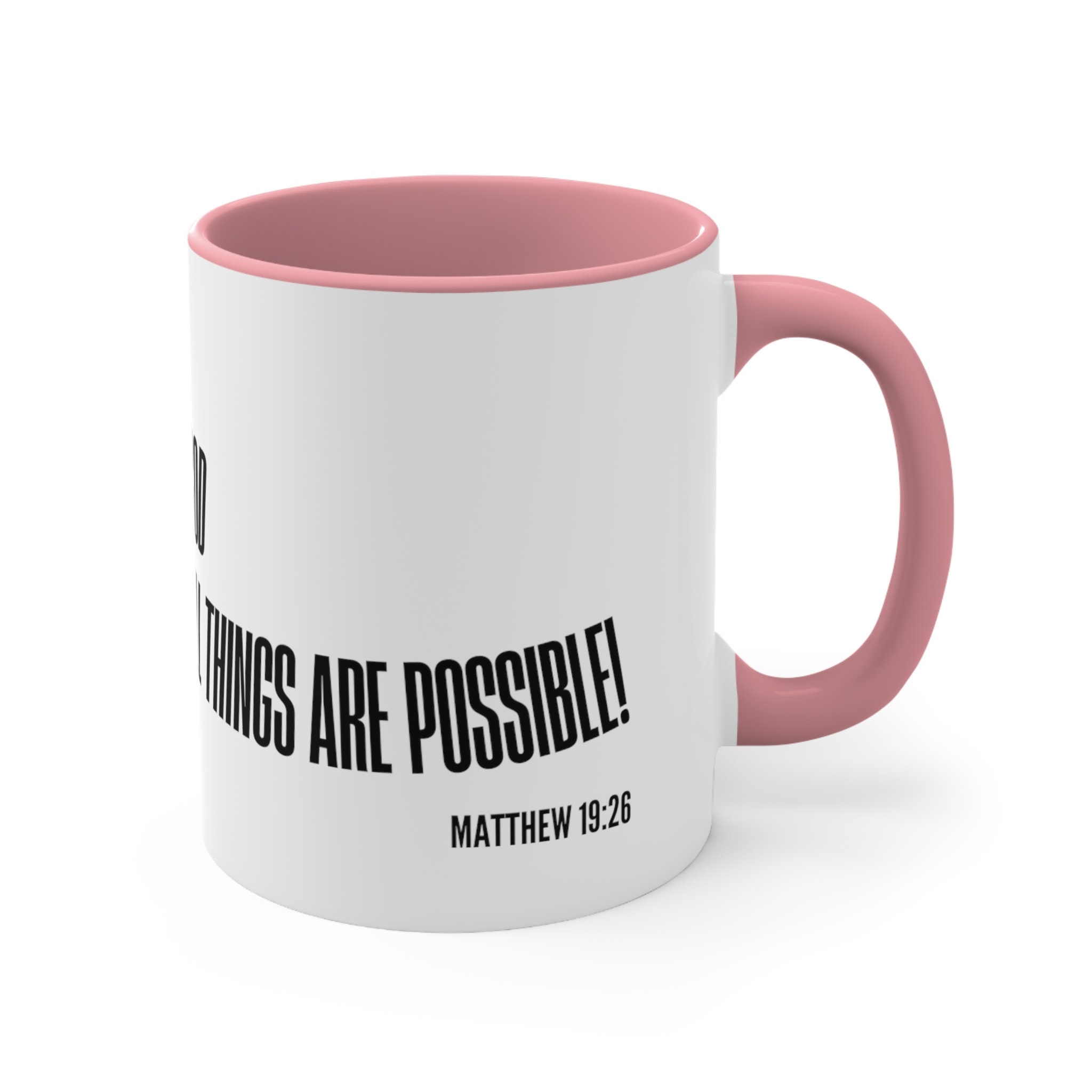 Bible Scripture Accent Coffee Mug, Coffee Mugs, Quote Mug, Cups For ...