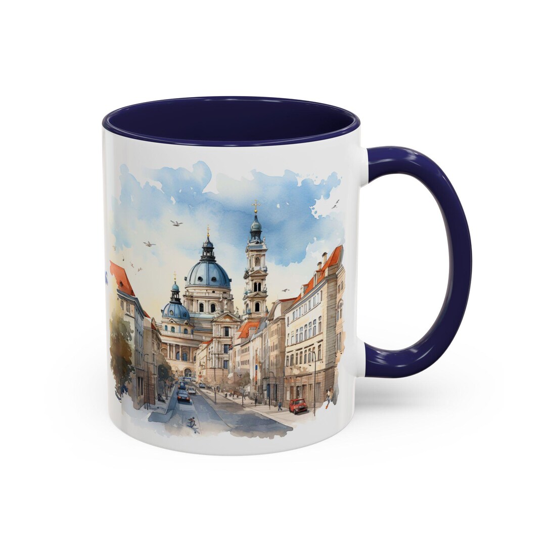 Vienna Austria Mug – Stunning Watercolor Views of Iconic Landmarks ...