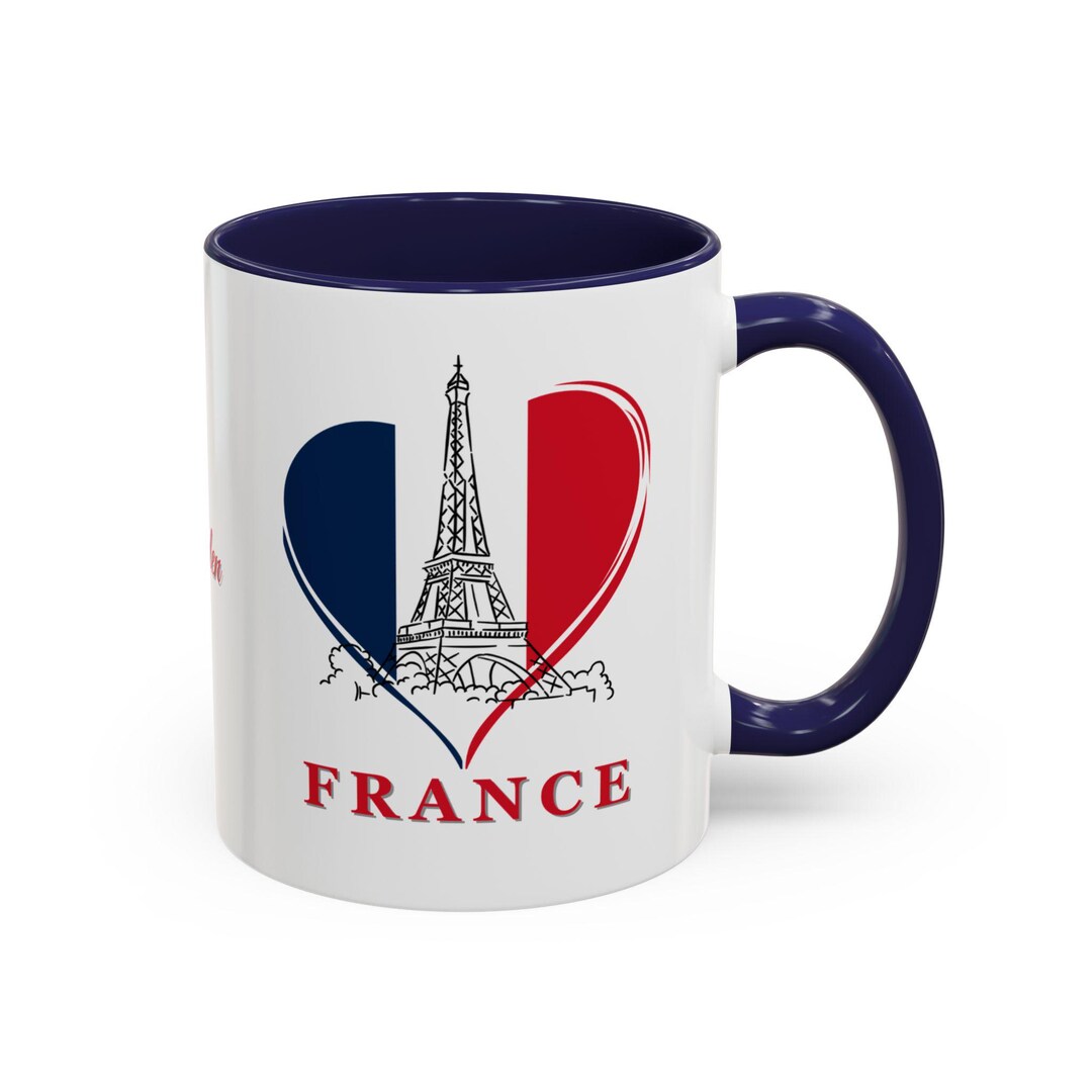 Eiffel Tower Mug: Stunning French Heart Design Featuring the Iconic ...