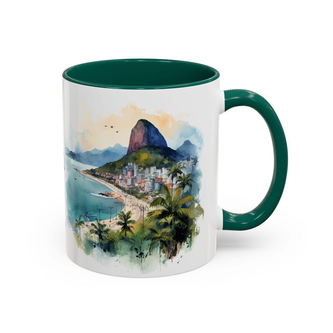 Rio De Janeiro Watercolor Mug: Personalized Brazil Travel Gift - Etsy