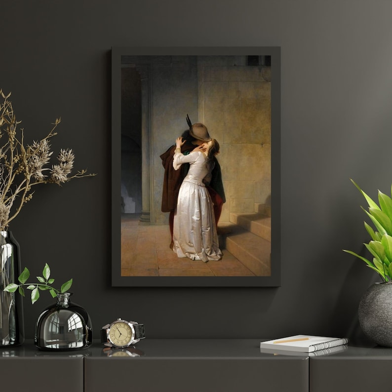 The Kiss, Francesco Hayez, Famous Painting, Classic Painting, Museum ...