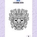 20 Mask Coloring Pages, Printable PDF, Digital Download, Cute Mask ...