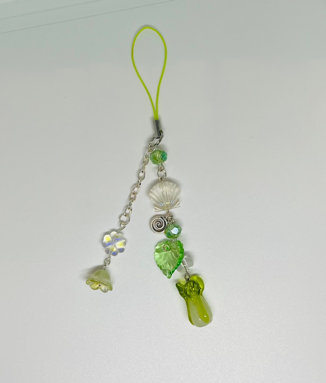 Green Leavy Napa Cabbage Inspired Phone Charms, Keychains for Daily ...