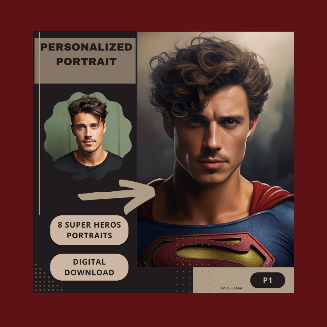 Personalized Realistic Superhero Face Swap Avatar Digital Photo Editing ...