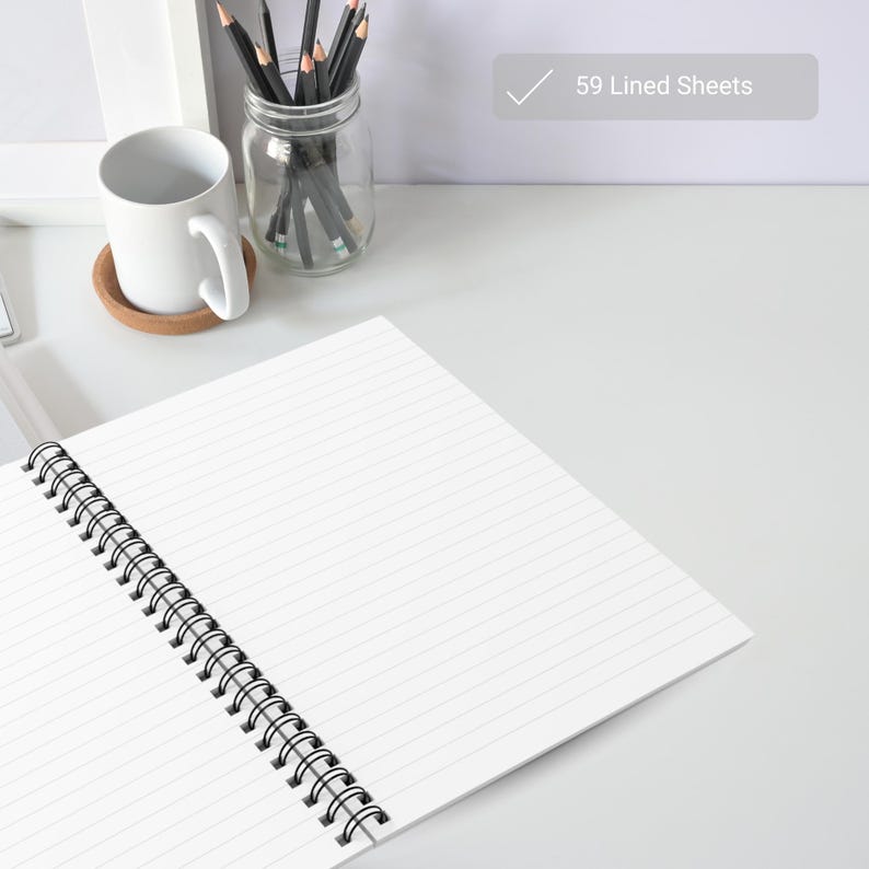 Aesthetic Heart Lollipop Spiral Notebook Lined Journal for School ...