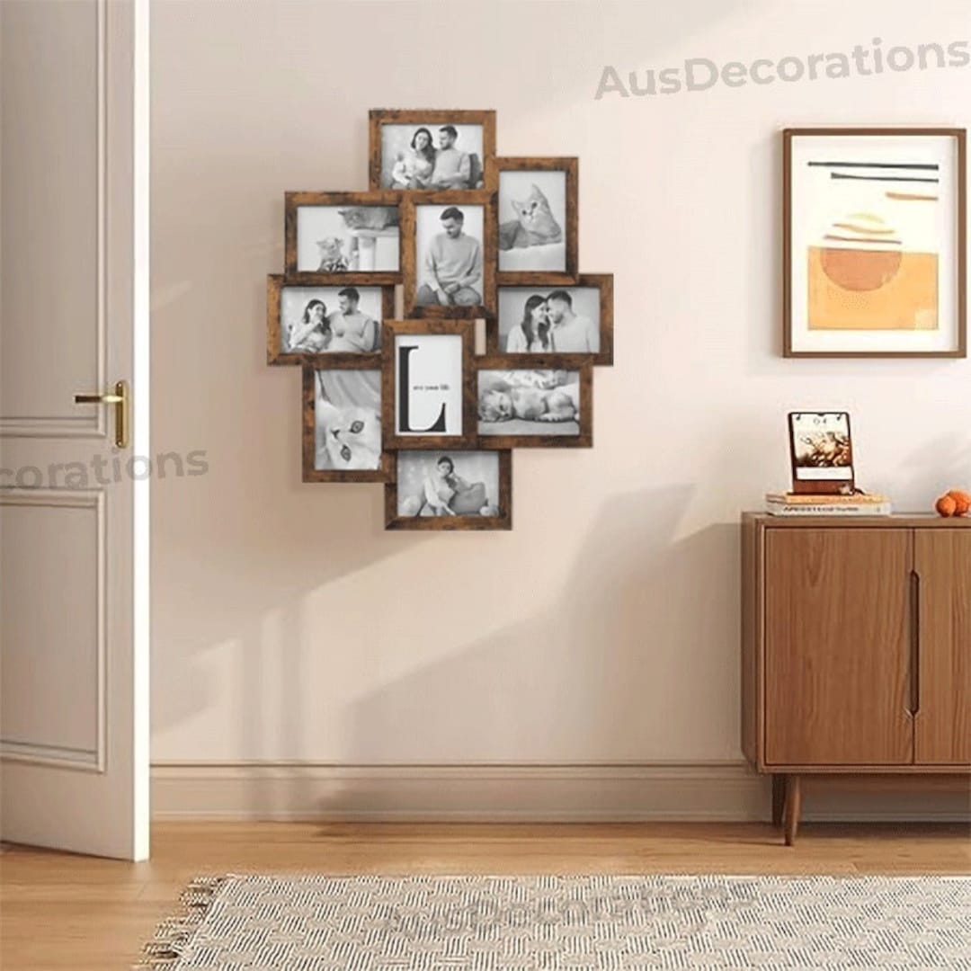 Handmade 10 Pack Wood Collage Picture Frames for Gallery Photo Collage ...