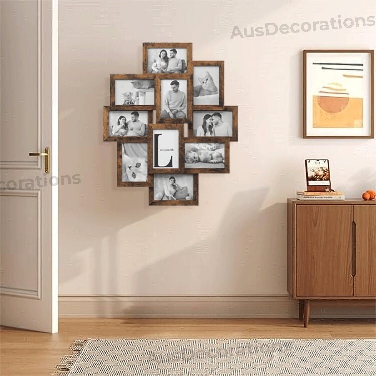Handmade 10 Pack Wood Collage Picture Frames for Gallery Photo Collage ...