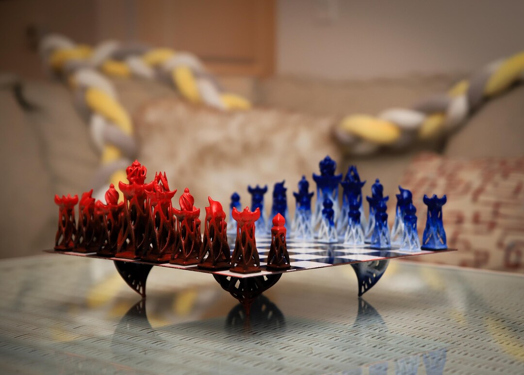 Made in USA Chess Set Eternal Divide - Etsy