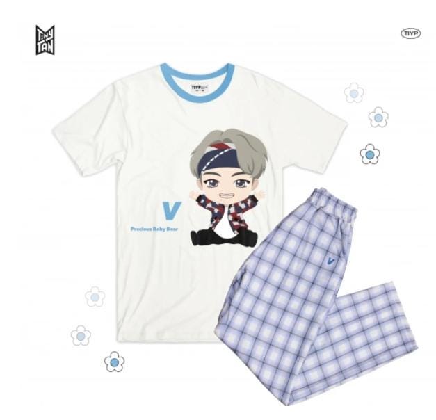BTS Tiny Tan Pajamas - Etsy