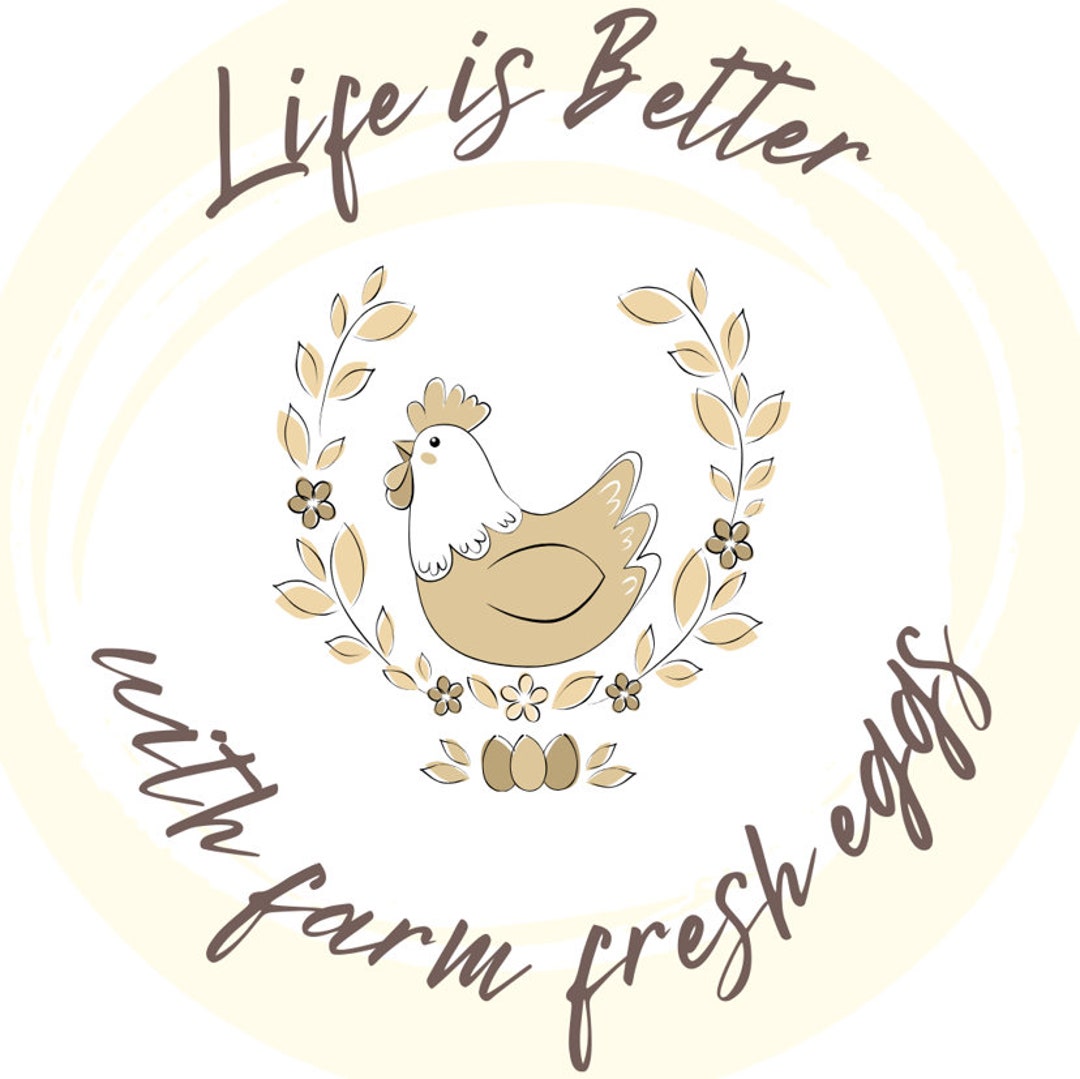 Farm Fresh Eggsegg Carton Sticker - Etsy