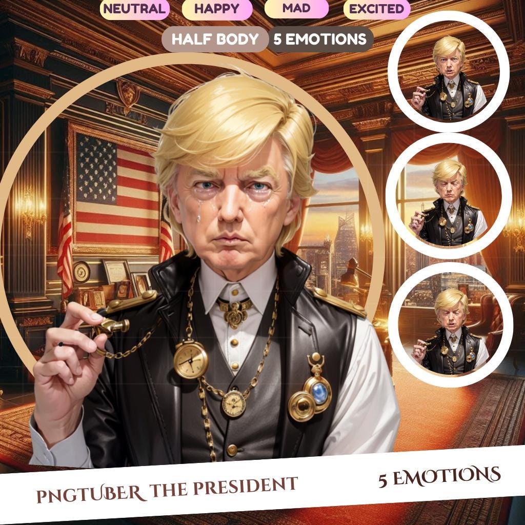 Pngtuber Trump Pngtuber Male Png Tuber Male Custom Png Tuber Vtuber Boy ...