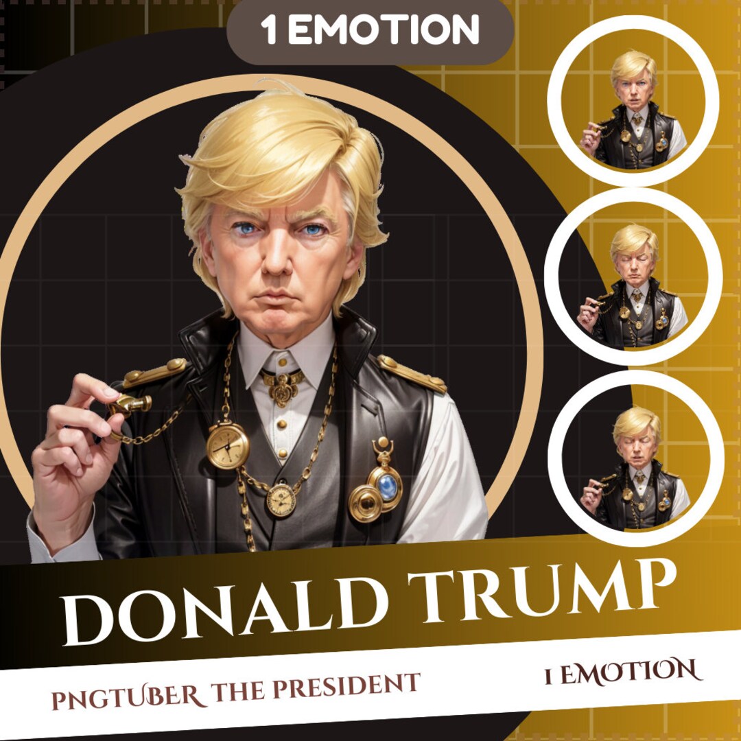 Donald Trump Pngtuber Vtuber Model Male Png Tuber Man President Vtuber ...