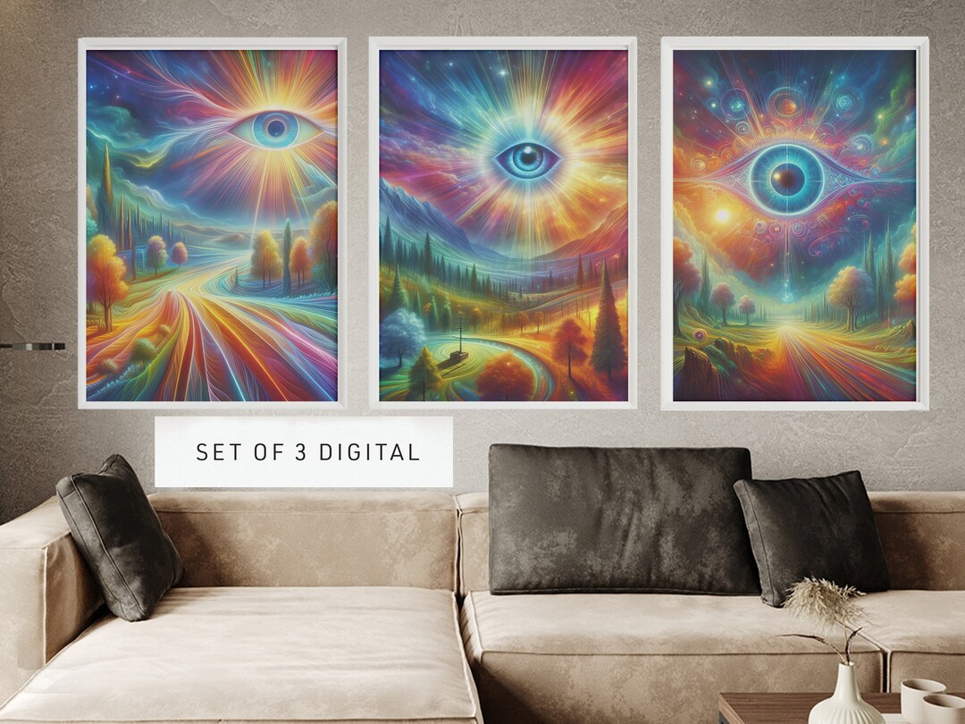Fashion Poster Chromatic Valleys Set of 3 Posters Lumina Revelation and ...