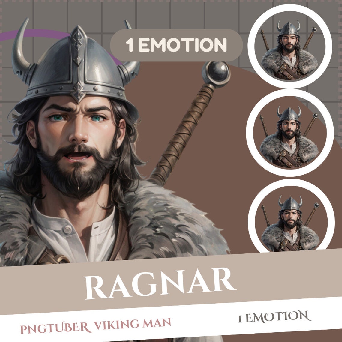 Pngtuber Viking Pngtuber Male Png Tuber Male Custom Png Tuber Vtuber ...