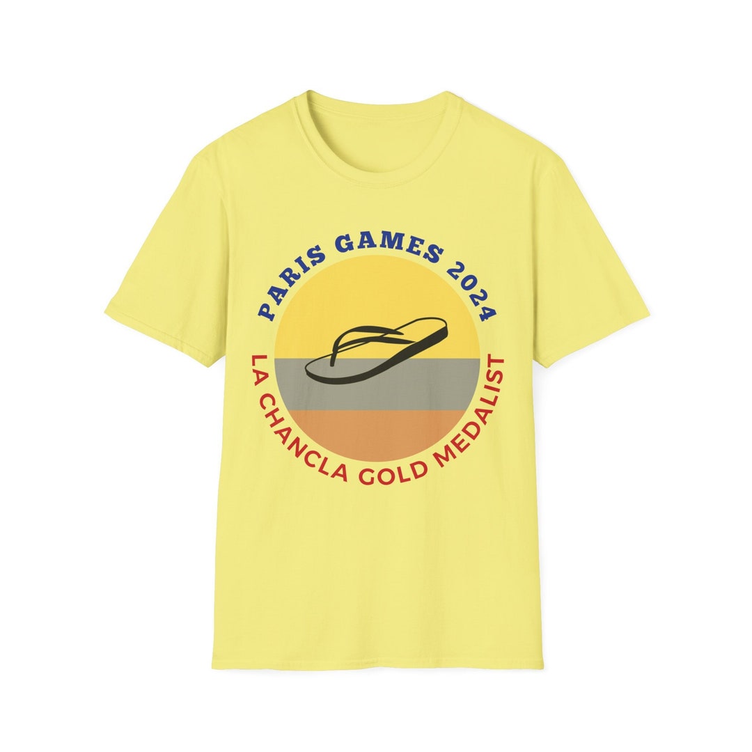 La Chancla Gold Medal Tee - Colombia - Etsy