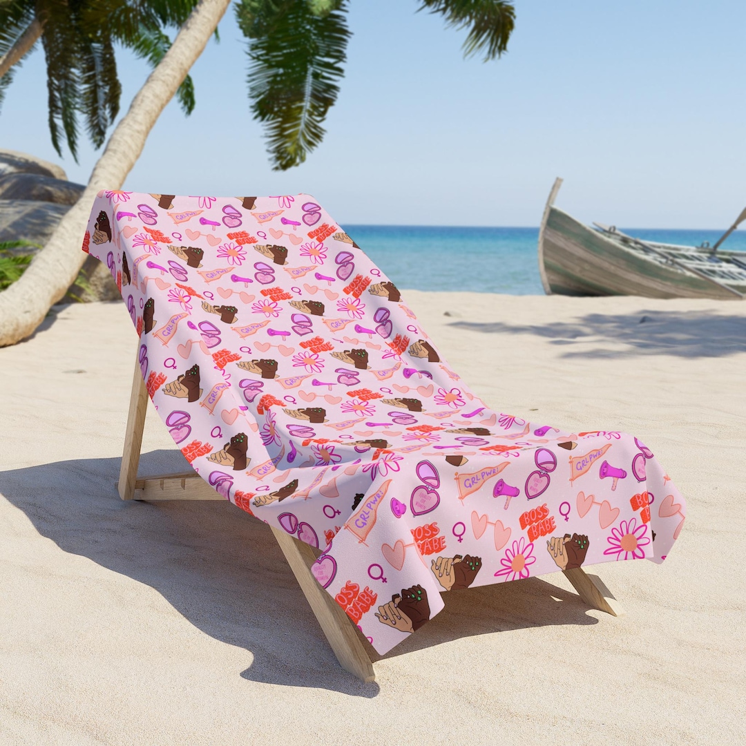Celebrate Her Power Towel, Beach Towel, Custom Towel, Girl Power Towel ...