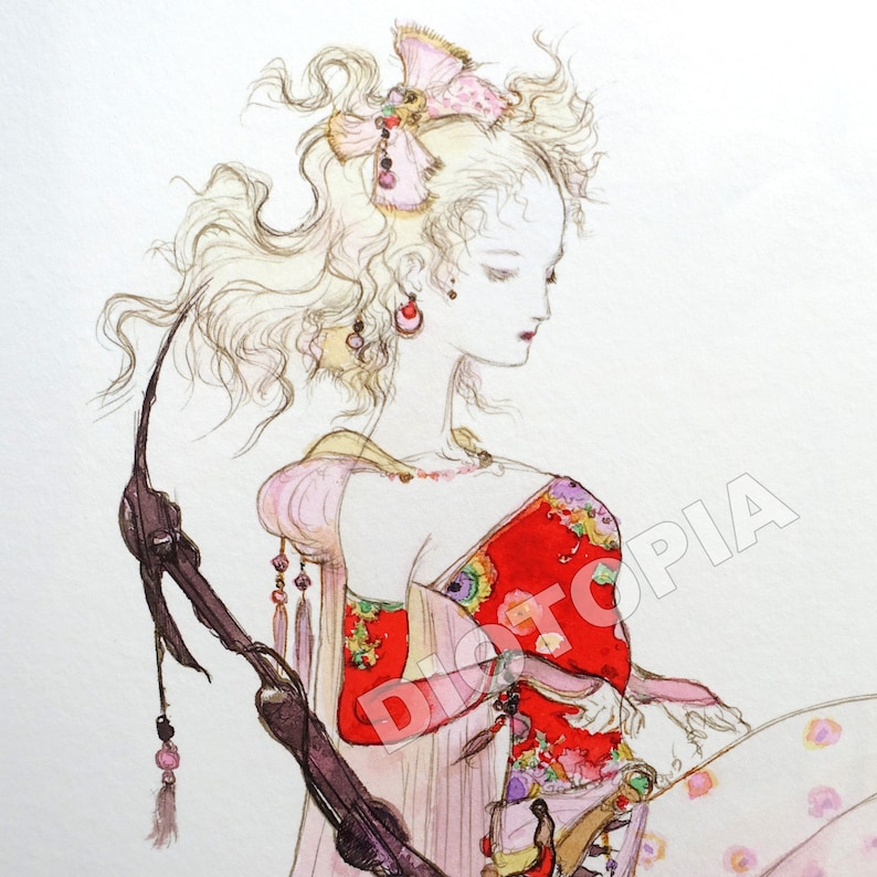 Final Fantasy VI "noble Maiden" Tina Branford Yoshitaka Amano ...