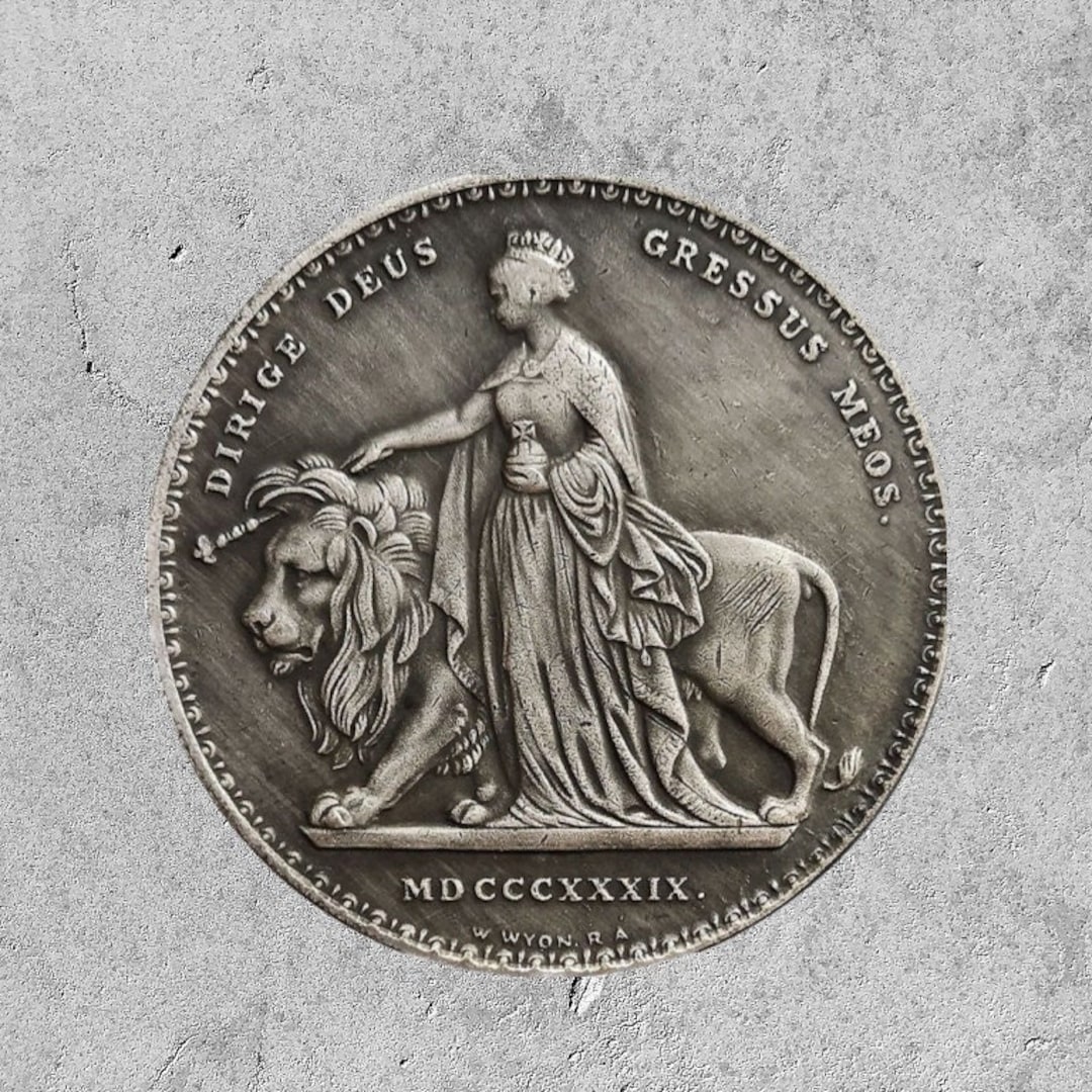 Queen Victoria's Coronation Coins Tokens Bronze Medal Coins Welsh Flag ...