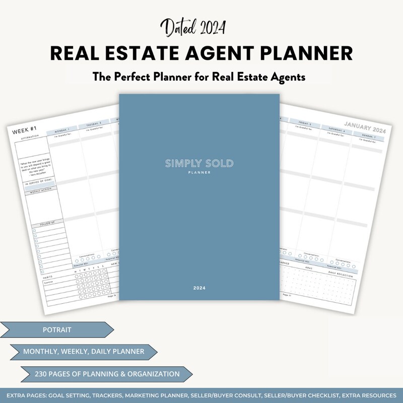 Real Estate Planner - Etsy