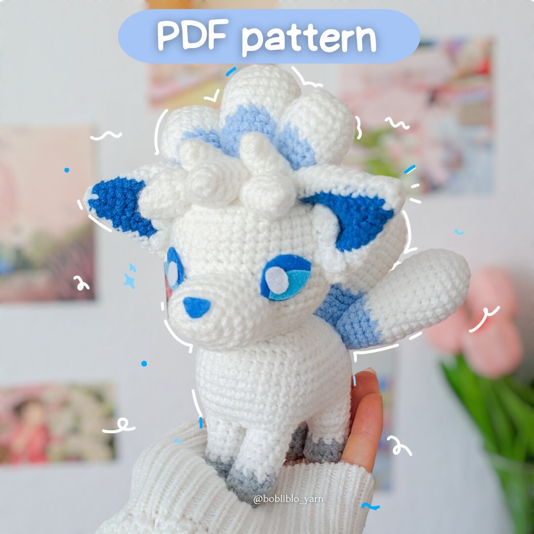 Alolan Vulpix Crochet Pattern Amigurumi - Etsy